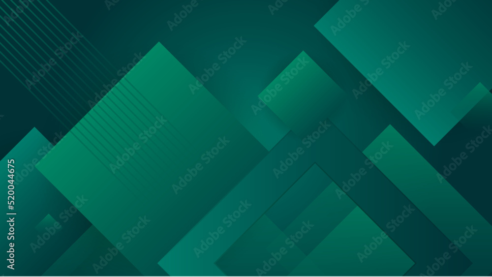 Modern dark green abstract geometric background wallpaper design ...