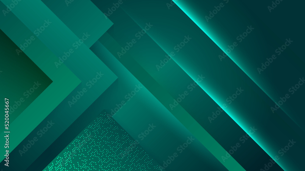 Modern dark green abstract geometric background wallpaper design ...