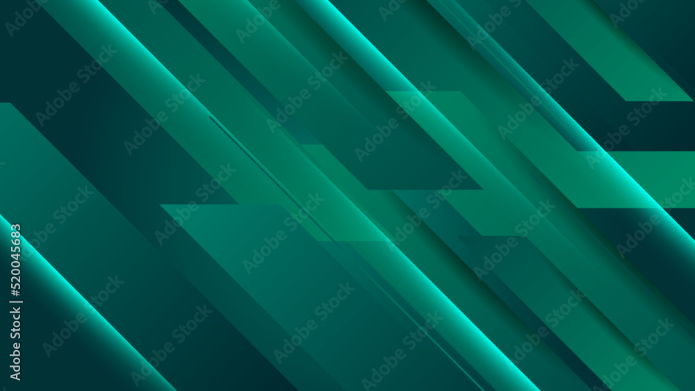 Modern dark green abstract geometric background wallpaper design ...
