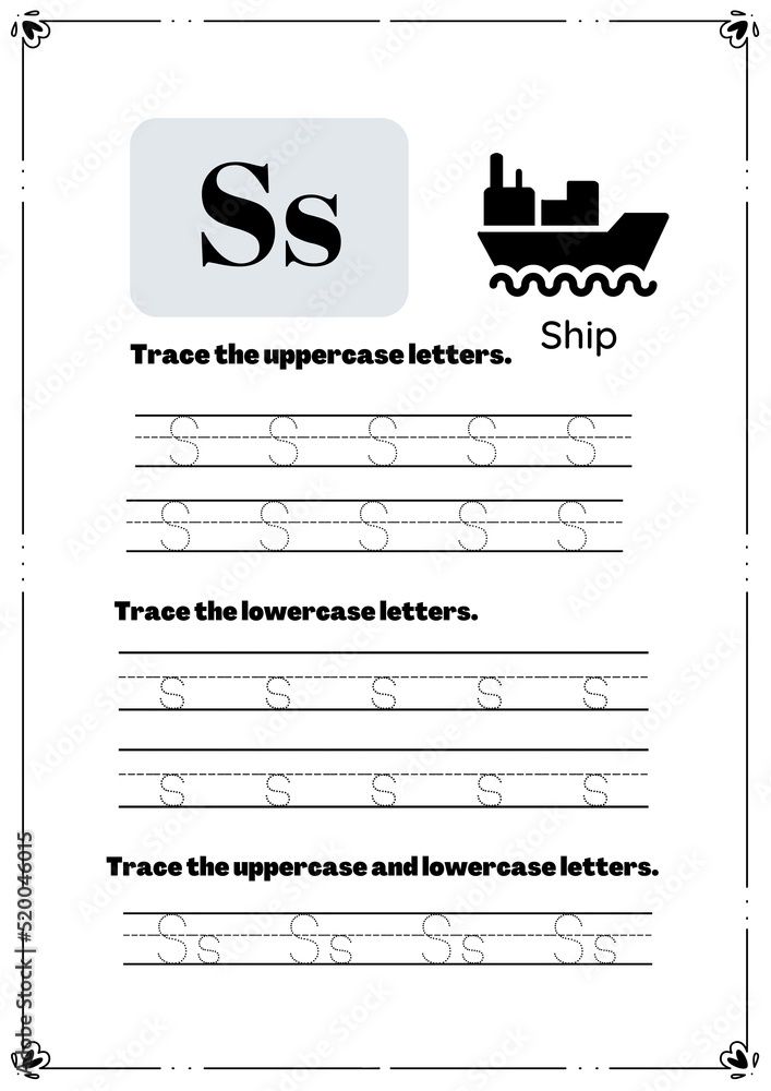 High Resolution Letter A to Z Alphabets Tracing Workbook, Uppercase and ...