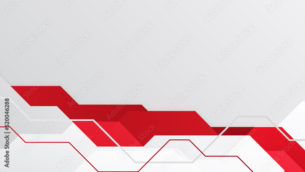 Abstract red and white geometric gradient background Stock Vector ...