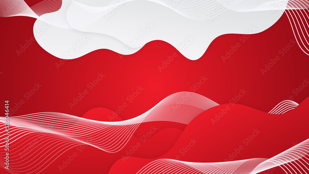 Abstract red and white geometric gradient background Stock Vector ...