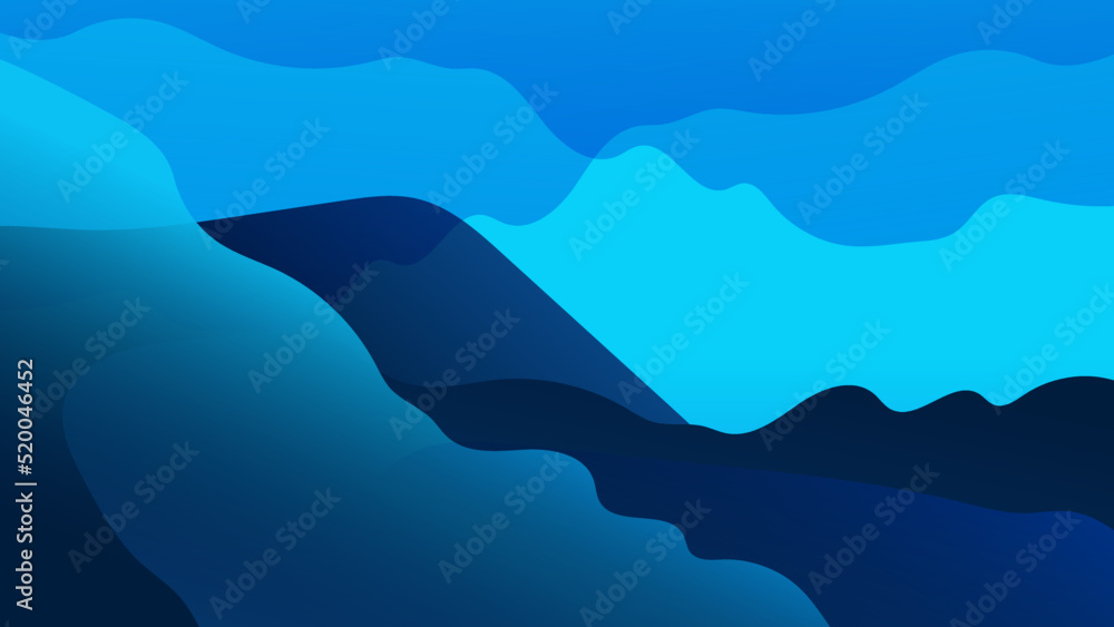 Modern blue gradient abstract background design. Design for poster ...
