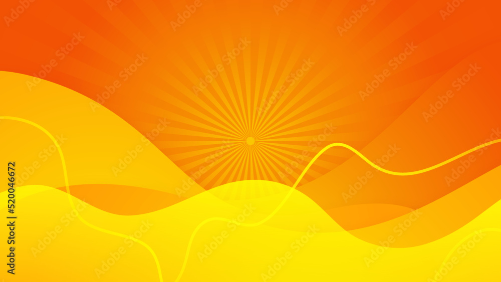 Modern orange and yellow gradient abstract background. Design for ...