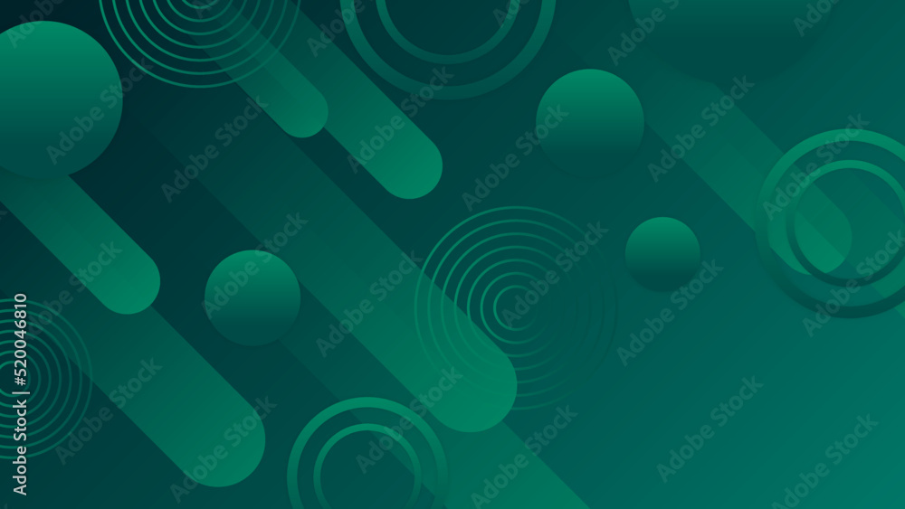 Modern dark green abstract geometric background wallpaper design ...