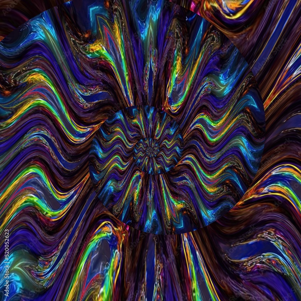 Solar system and star grain kaleidoscope design and beautiful seamless ...