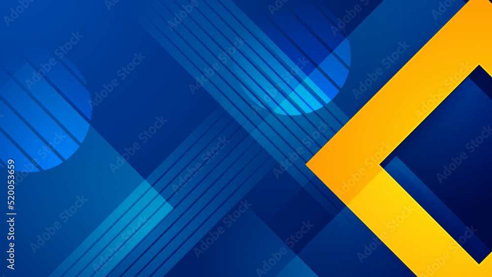 Abstract blue and yellow background. Design for poster, template on web ...