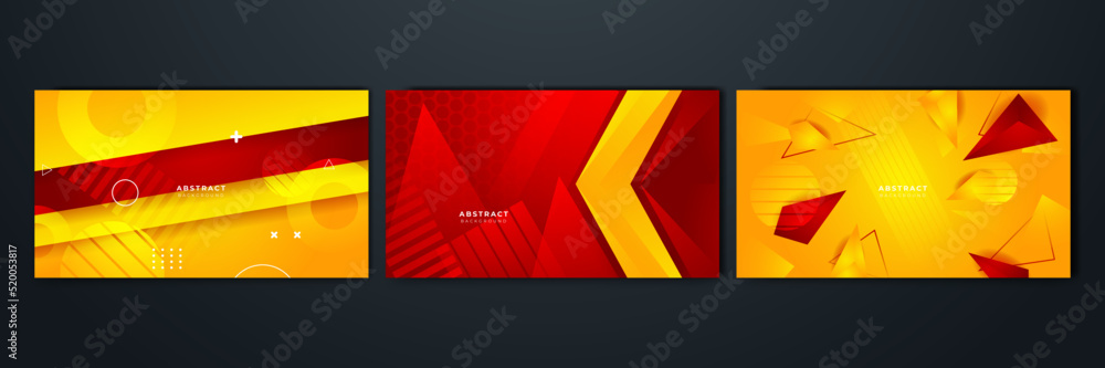 Abstract red and yellow background. Design for poster, template on web ...