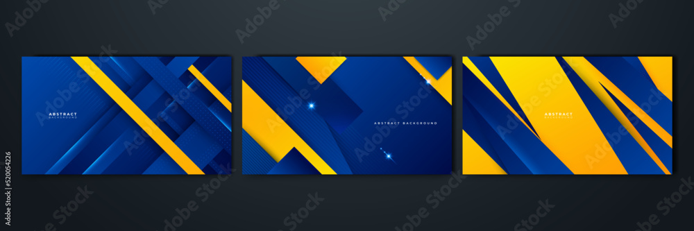 Abstract blue and yellow background. Design for poster, template on web ...