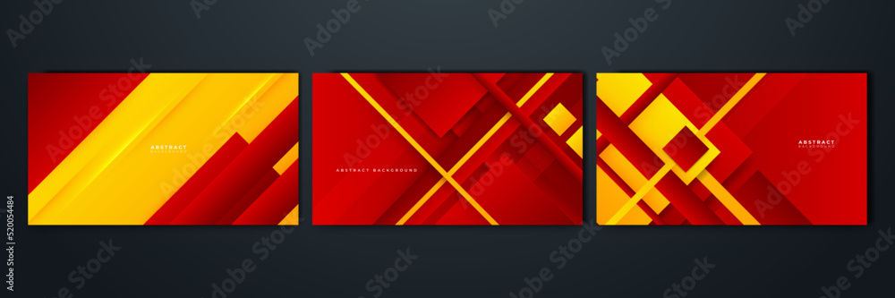 Abstract red and yellow background. Design for poster, template on web ...