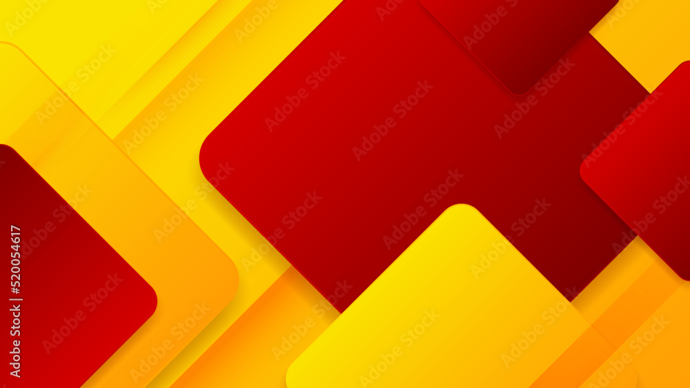 Abstract red and yellow background. Design for poster, template on web ...