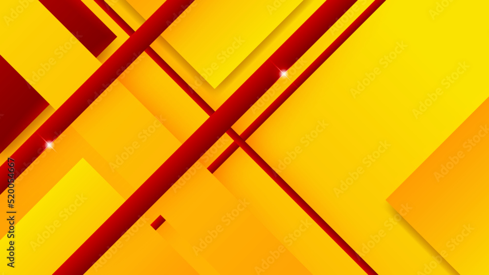 Abstract red and yellow background. Design for poster, template on web ...