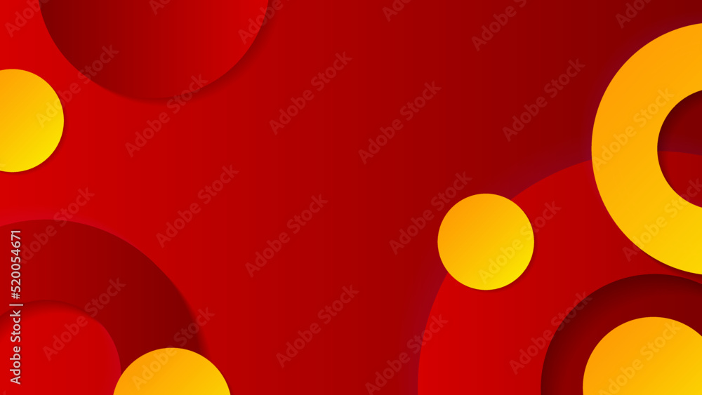 Abstract red and yellow background. Design for poster, template on web ...