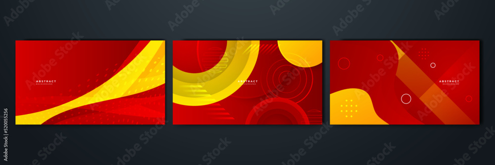 Abstract red and yellow background. Design for poster, template on web ...