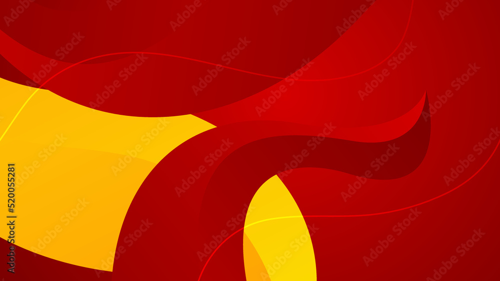 Abstract red and yellow background. Design for poster, template on web ...