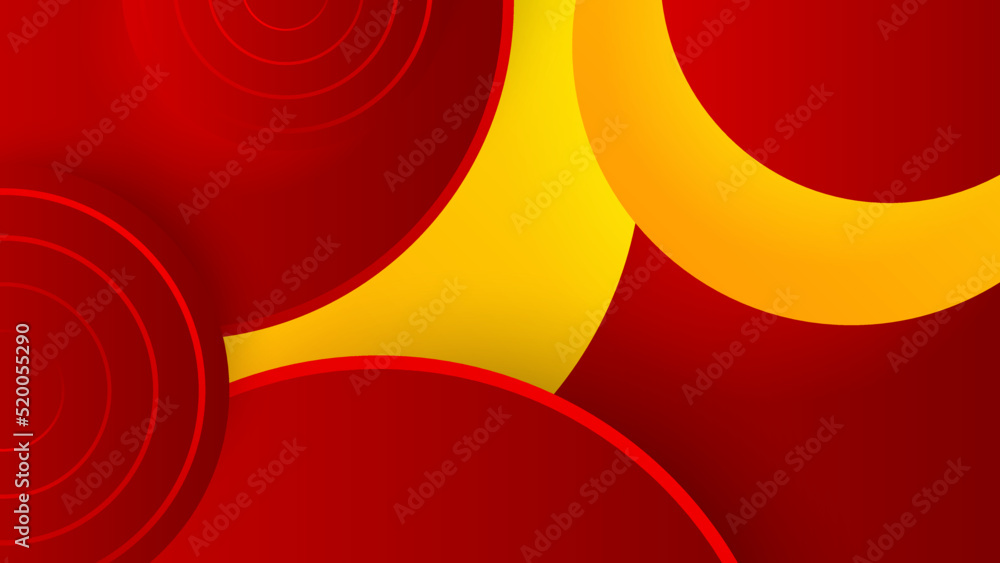 Abstract red and yellow background. Design for poster, template on web ...