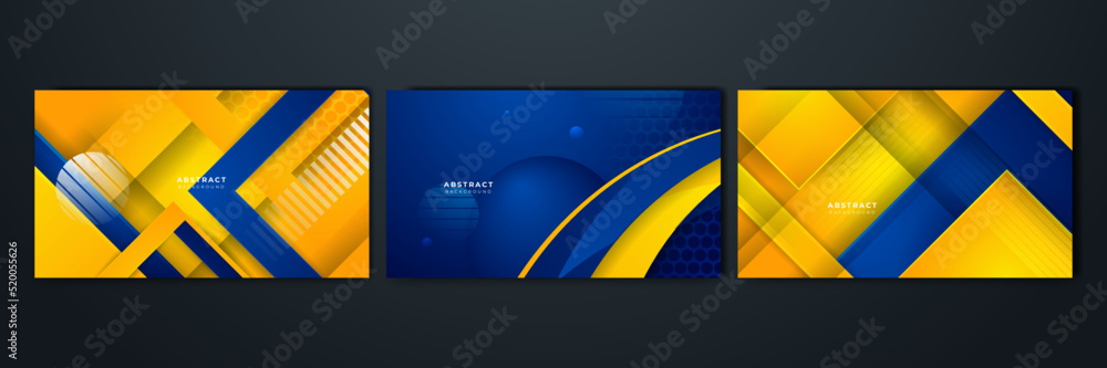 Abstract blue and yellow background. Design for poster, template on web ...