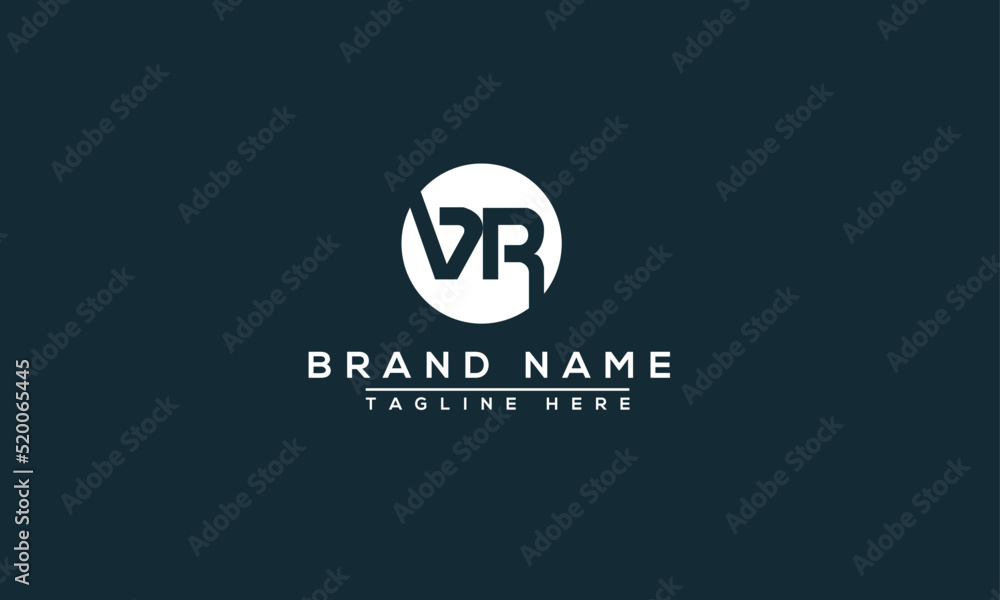 Logo design letter VR . Elegant modern. Vector template. Stock Vector ...
