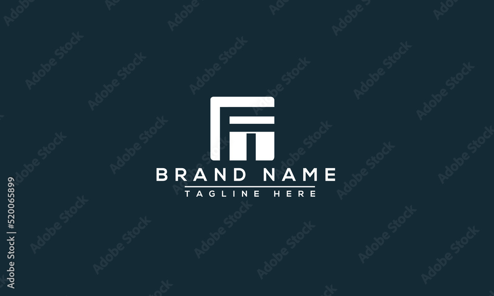 Logo design letter FM . Elegant modern. Vector template. Stock Vector ...