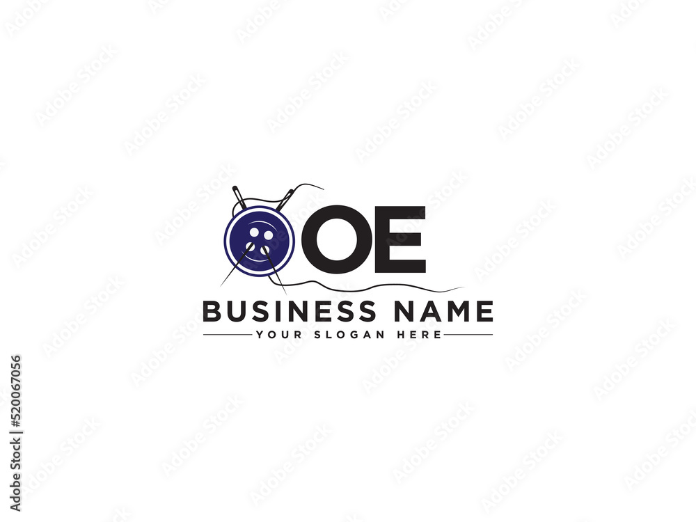 Initial OE Logo Letter Design, Letter Oe o e Logo Icon Vector Art With ...