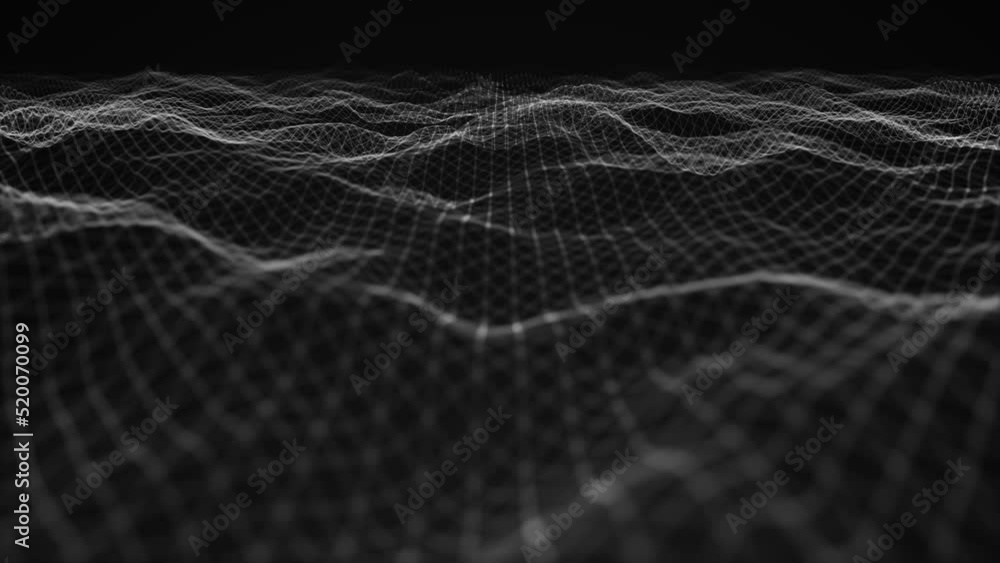 Abstract Network Mesh Waving Fx Background Loop 4k Animation Of An Abstract Background With