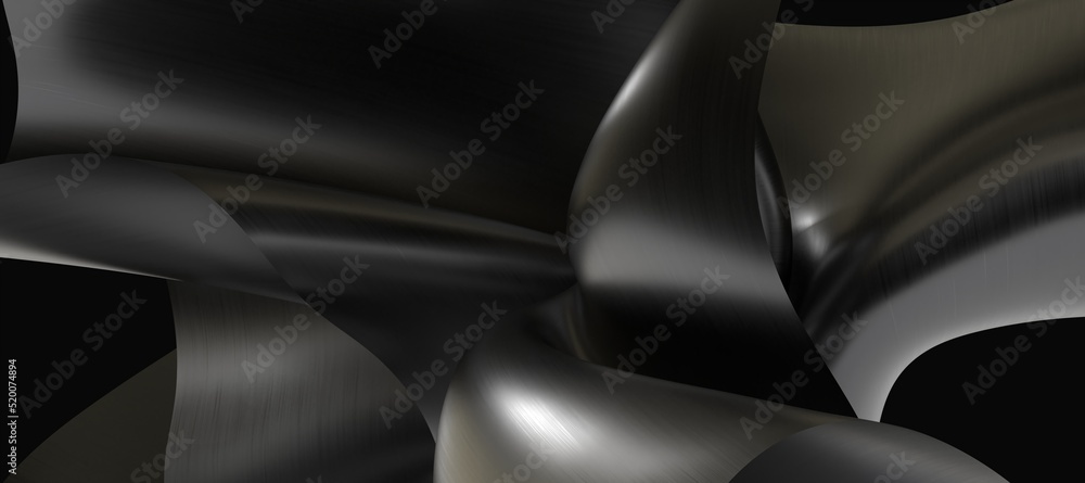 Abstract Dynamic Black Background with Various Shape Design. Usable for ...