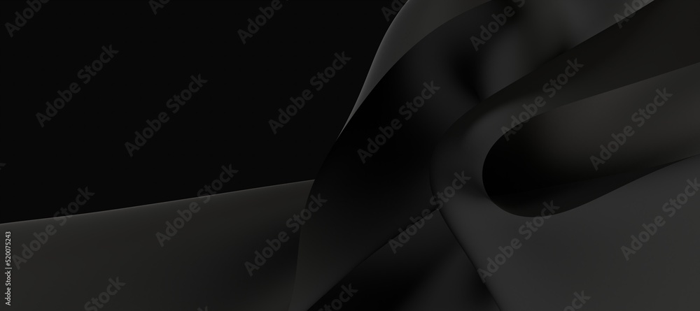 Abstract Dynamic Black Background with Various Shape Design. Usable for ...