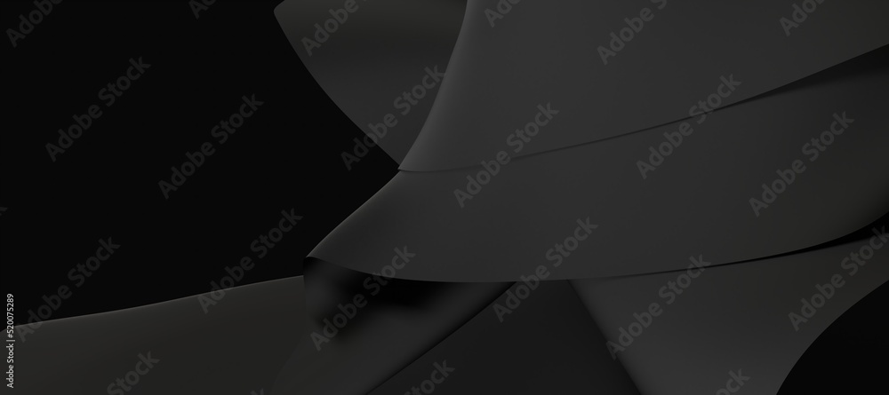 Abstract Dynamic Black Background with Various Shape Design. Usable for ...