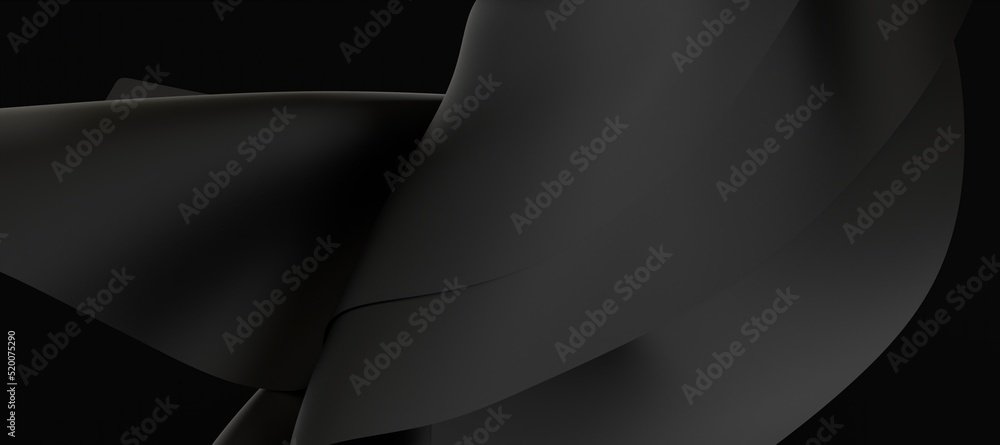 Abstract Dynamic Black Background with Various Shape Design. Usable for ...
