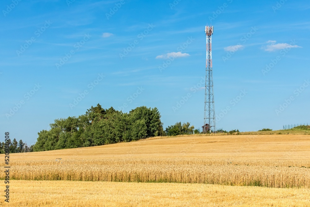 Tall Tower In Field