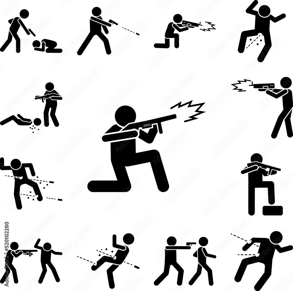 Spider man shot icon in a collection with other items Stock Vector ...