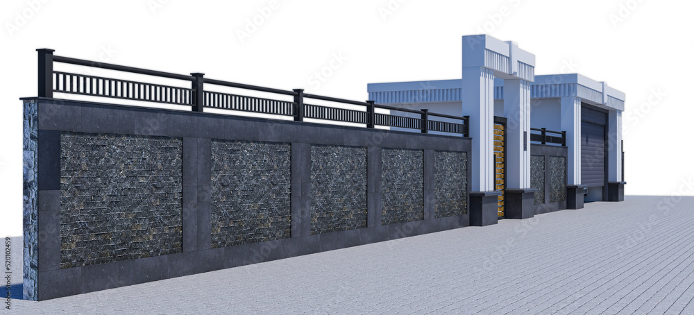 garden wall, modern wall design, villa garden wall, villa entrance ...