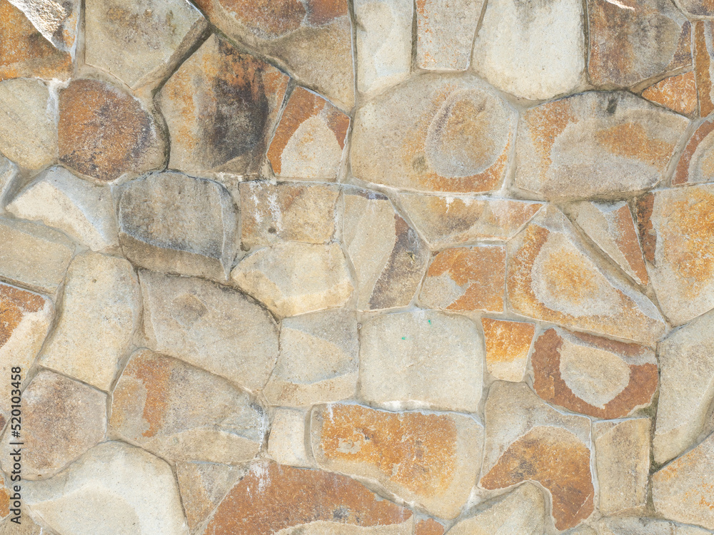 Foto de Textured sandstone wall masonry cladding. Flat stone masonry ...