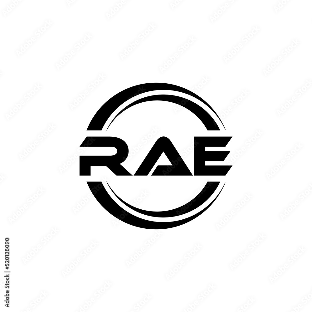 RAE letter logo design with white background in illustrator, vector ...