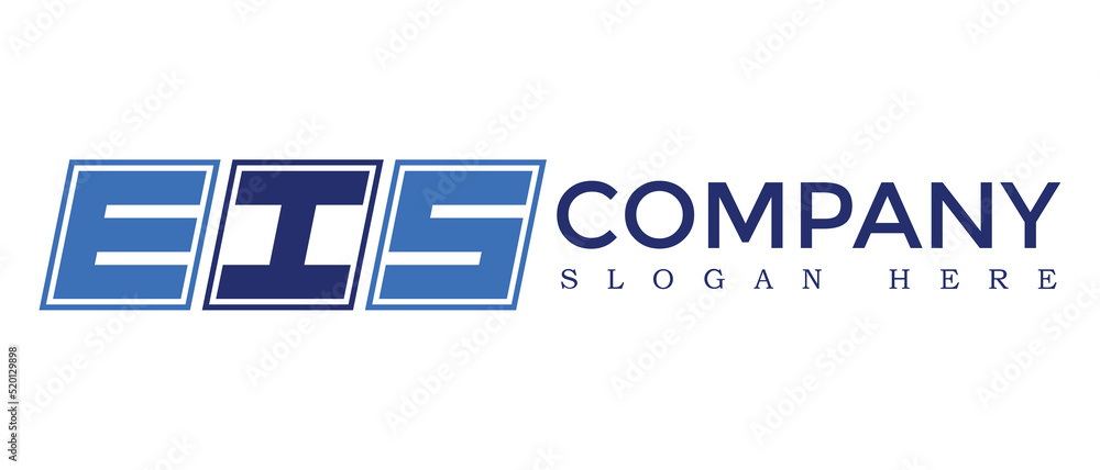 EIS three Letter Rounded rectangle boxes shape element symbol digital ...