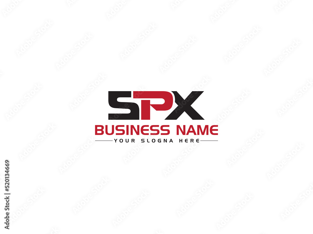 Alphabet SPX Logo Letter Vector, Creative SP s p x Logo Icon Design and ...