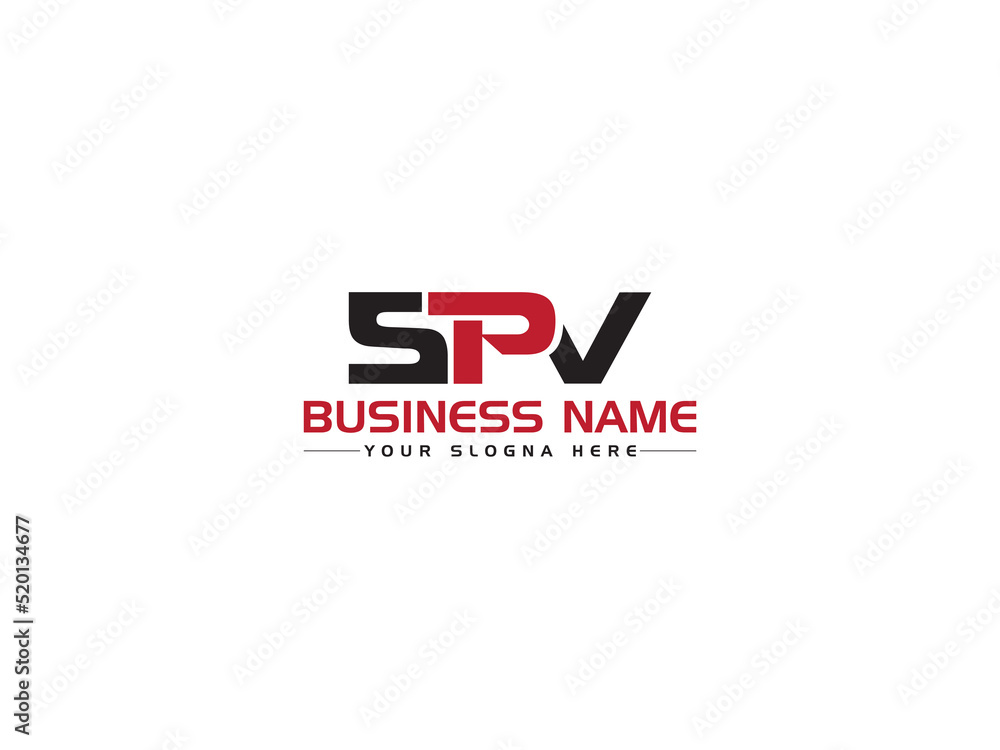 Alphabet SPV Logo Letter Vector, Creative SP s p v Logo Icon Design and ...