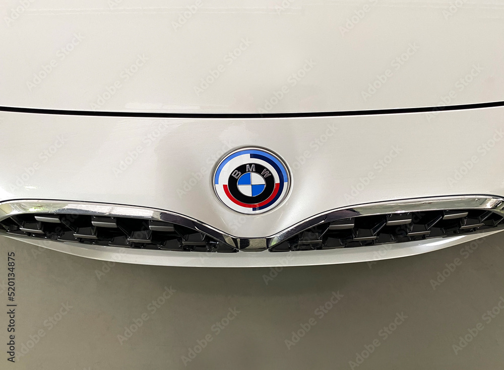BANGKOK, THAILAND 30 JULY 2022 : Image of front BMW Car with Classic ...