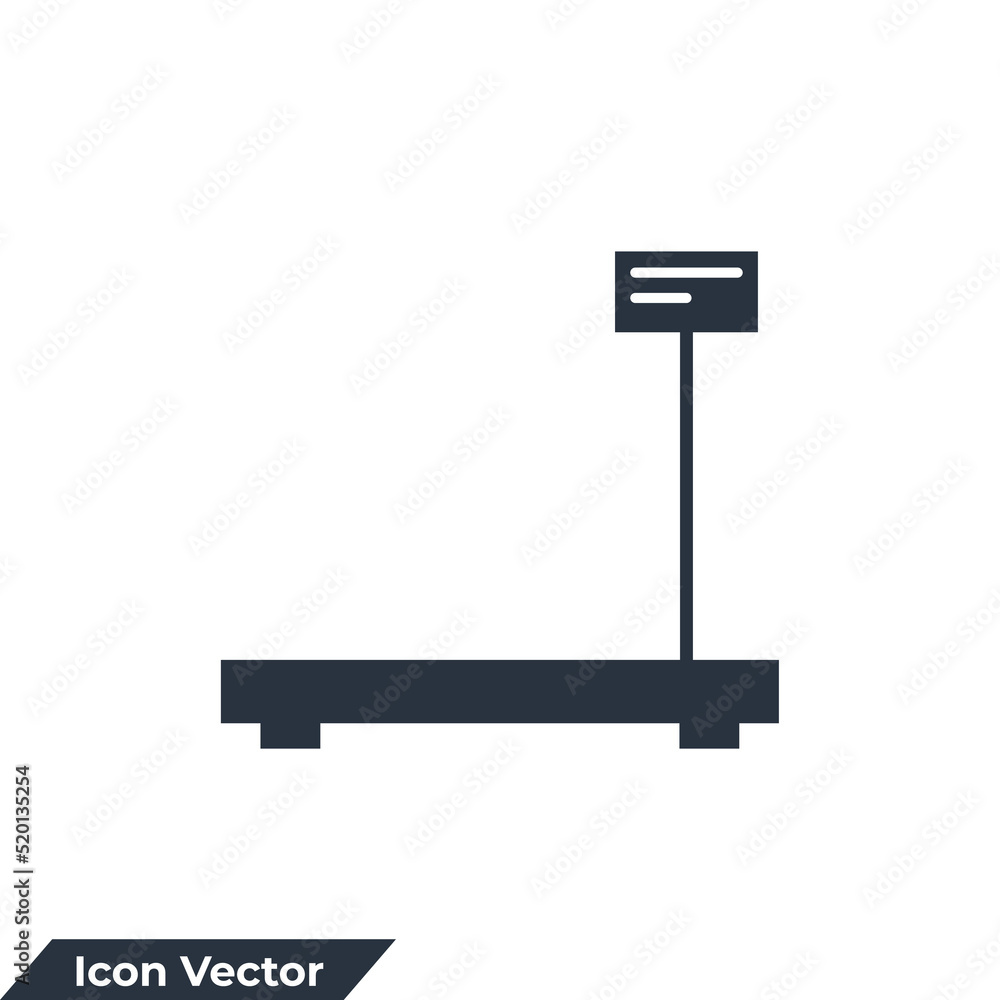 Vecteur Stock industrial scale icon logo vector illustration. Warehouse ...