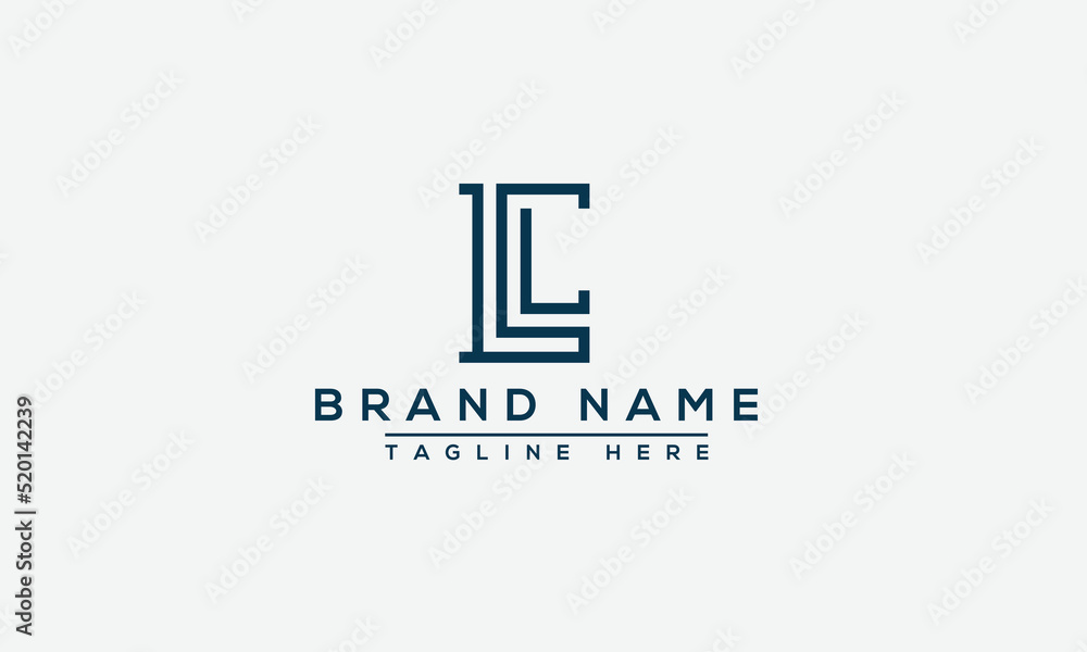 Vetor de Logo design letter LC . Elegant modern. Vector template. do ...