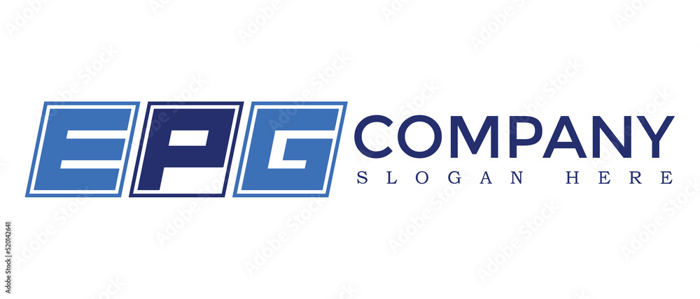 EPG three Letter Rounded rectangle boxes shape element symbol digital ...