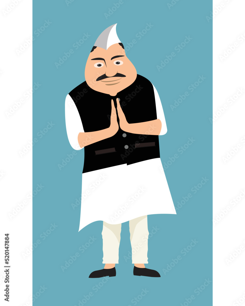 Indian politician request for voting flat vector illustration Stock ... Indian politician request for voting flat vector illustration Stock ...