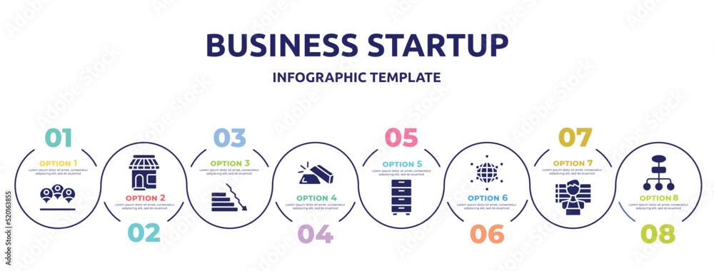 business startup concept infographic design template. included viral ...