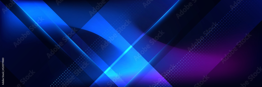 Wide Abstract modern futuristic, technology background. Hi tech digital ...