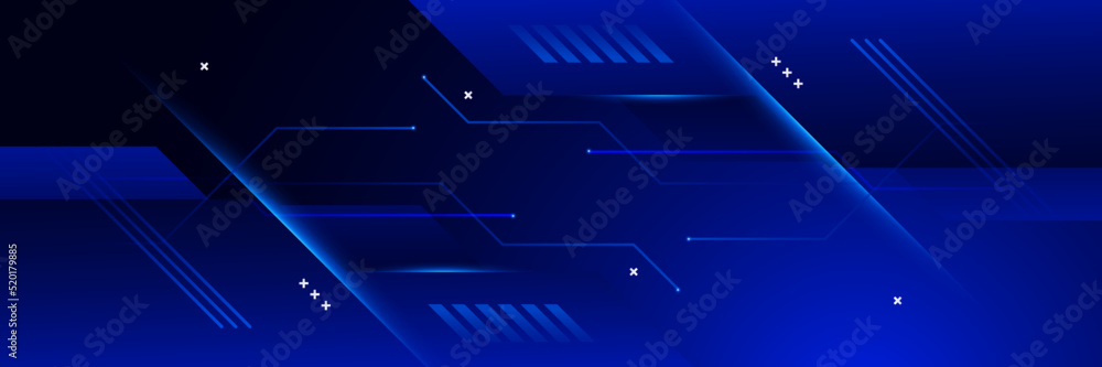 Wide Abstract modern futuristic, technology background. Hi tech digital ...