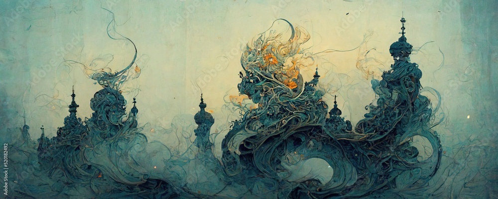 background. Generative AI Technology Stock Illustration | Adobe Stock