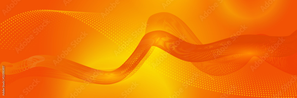 Abstract minimal orange background, simple background with halftone ...