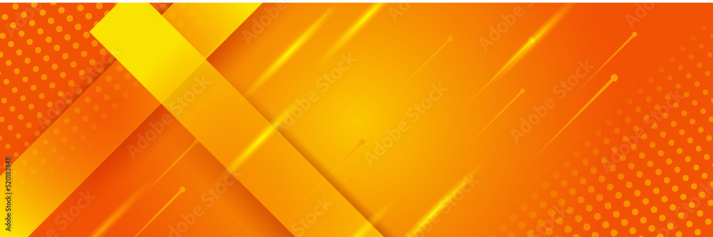 Abstract minimal orange background, simple background with halftone ...