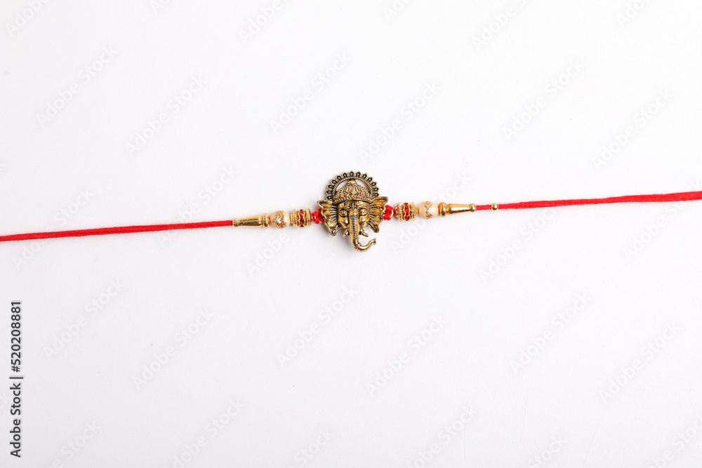 Indian festival: Raksha Bandhan. A traditional Indian wrist band. Stock ...