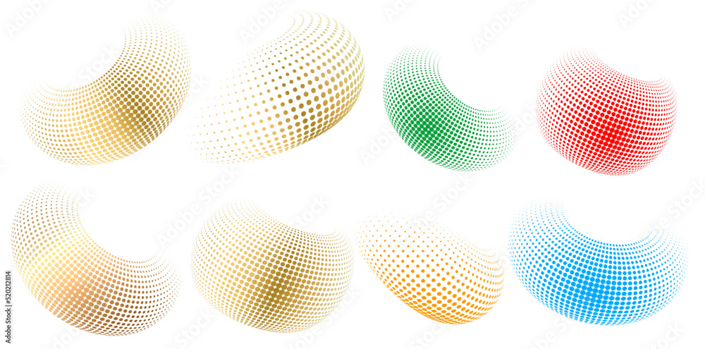 Set Design elements symbol Editable icon - Halftone dot pattern on ...